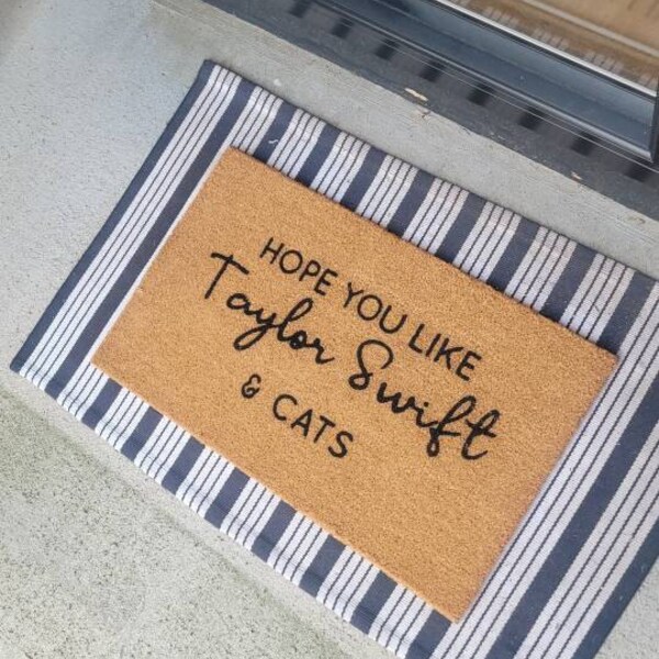 Hi Door Mat With Daisy Cute Welcome Rug Spring Door Mat Daisy Spring ...