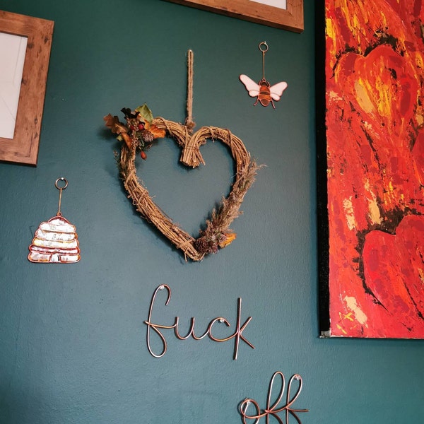 Wire “our Beautiful Chaos” Handmade Wire Words, Wall Hanging, Gallery ...
