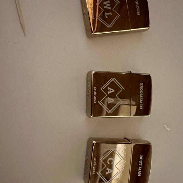 Personalized Lighter, Custom Brass Lighter, Gift for Him, Groomsmen ...