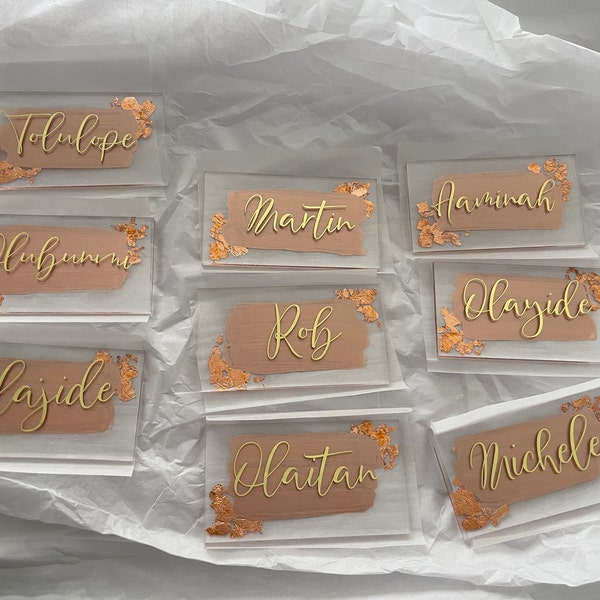 Vellum Place Card Name Card Table Setting Wedding Bridal Shower Party ...