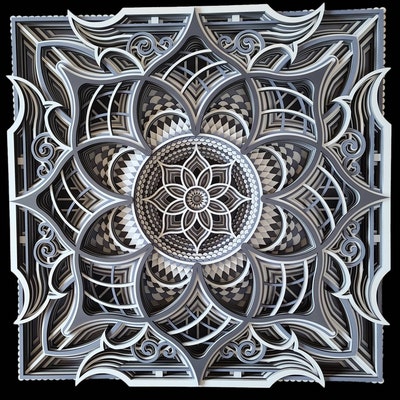 Multi-layer Mandala Svg Dxf, Laser Cut Mandala, Mandala SVG for Cricut ...