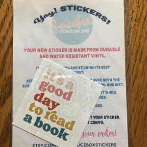 Teacher Stickers It's a Good Day to Read a Book Laptop - Etsy
