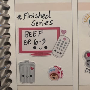 Happy Meeting Reminder Tracker Cute Kawaii Planner Stickers - Etsy