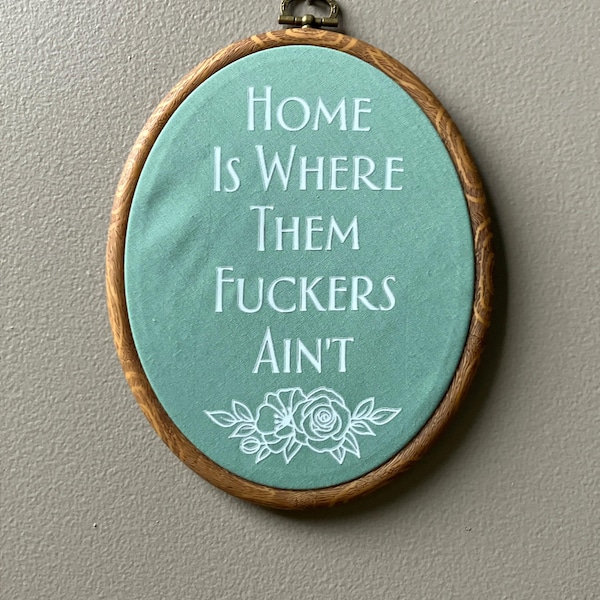 All Panic No Disco Embroidery Wall Art Decor Funny Anxiety Gift for Her ...
