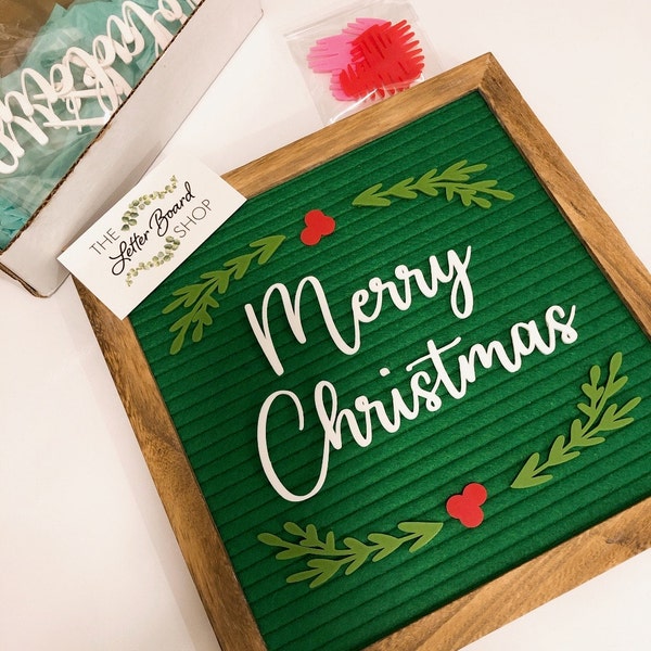 Mistletoe Letter Board Icons| Christmas Wreath| Mistletoe Wreath ...