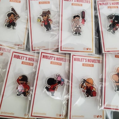 Team Fortress 2 RED Team Acrylic Pins - Etsy