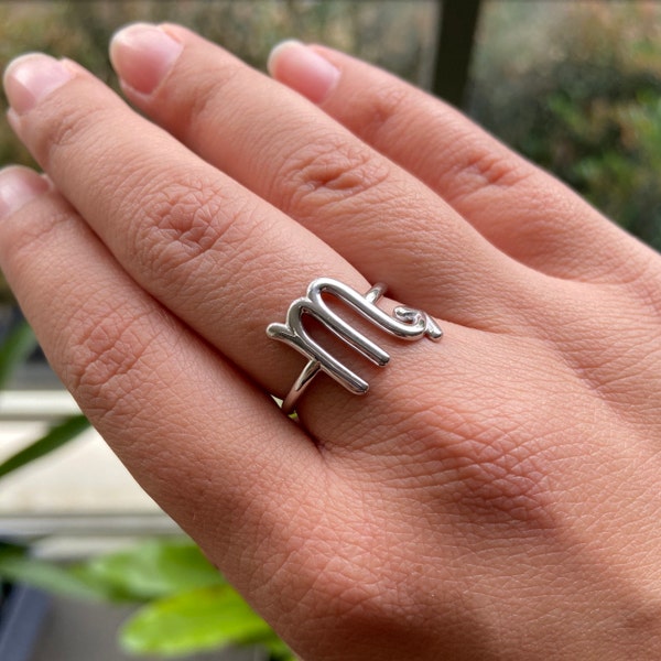 Zodiac Scorpio Rings, Astrology Rings Sign, 14k Gold Zodiac Rings ...