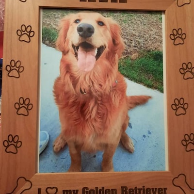 I Love My Labrador Retriever // Personalized Engraved Photo - Etsy