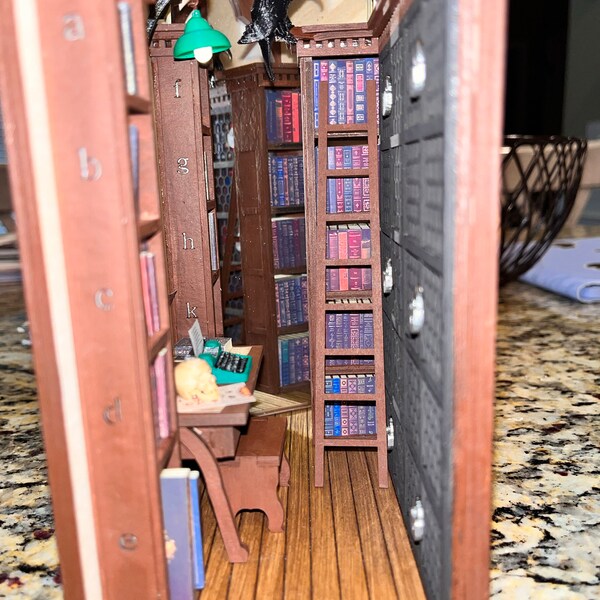 The Shining Book Nook Shelf Insert Bookshelf Decor Gift Movie Diorama ...