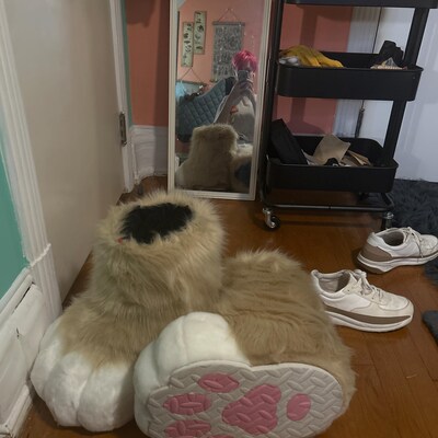 Toony Footpaw Fursuit Kemono Toony Kigurumi Fursona Kawaii Outdoor Foot ...