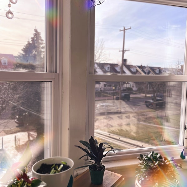 The Boho Sunset Corner, Sun, Stained Glass, Karma Bar, Corner Piece ...