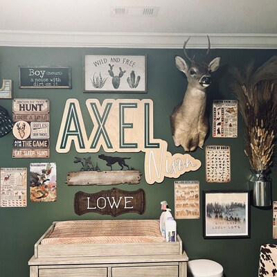 Rainbow Trout Nursery Sign Fishing Nursery Sign Fish Sign - Etsy