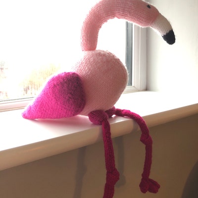 Felipe Flamingo Knitting Pattern PDF Instant Download knitted Amigurumi ...