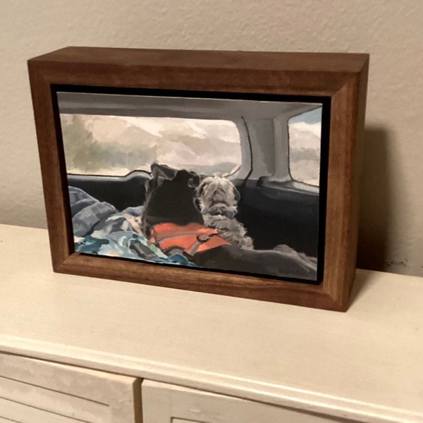 Natural Wood Floating Frame, Available in Maple, Walnut, Cherry, and ...