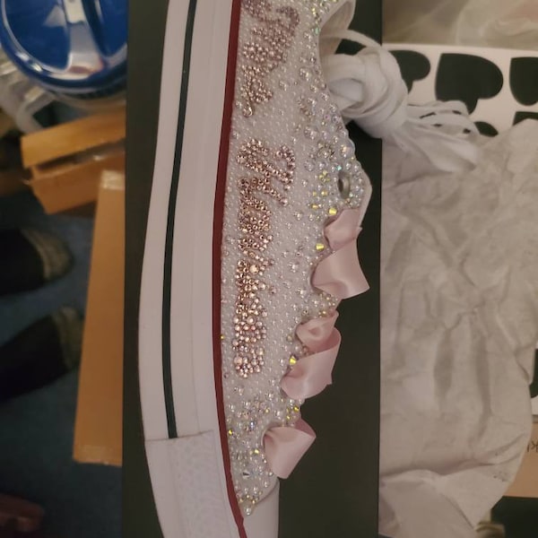 Custom Blinged Converse - Etsy