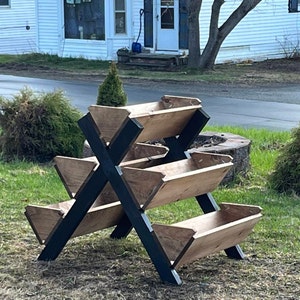 5 Box Tier Planter Plans, Multi-tier Planter, Fence Picket Planter ...