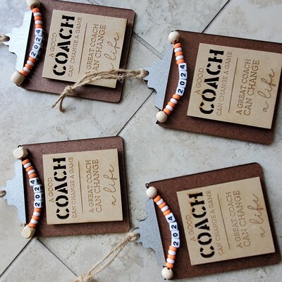 Coach Clipboard Card Holder, Coach Gift Card, Coach Appreciation Gift ...