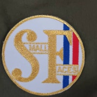 Red Rose Flower With Green Stem Patch / Sew or Iron on Embroidered ...