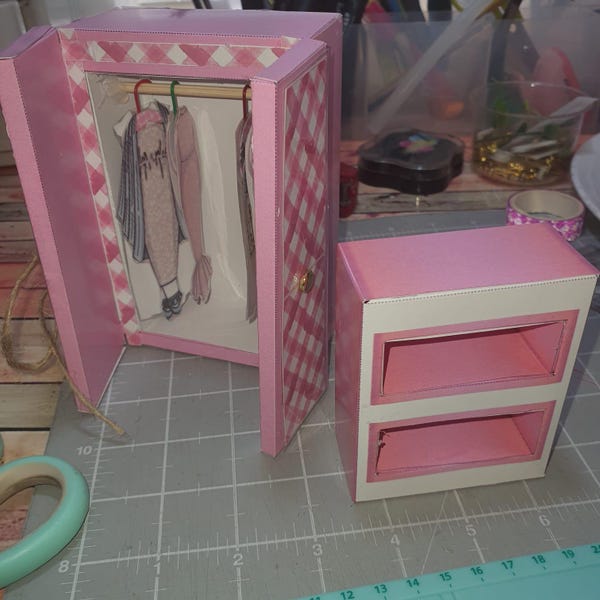Printable Fridge Furniture Paper-cut, Digital PDF Download for Dolls 1/ ...