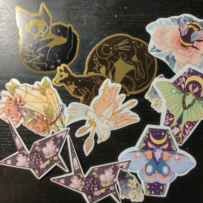 Bumblebee Flower Sticker, Bumblebee Rose and Lavender Sticker ...