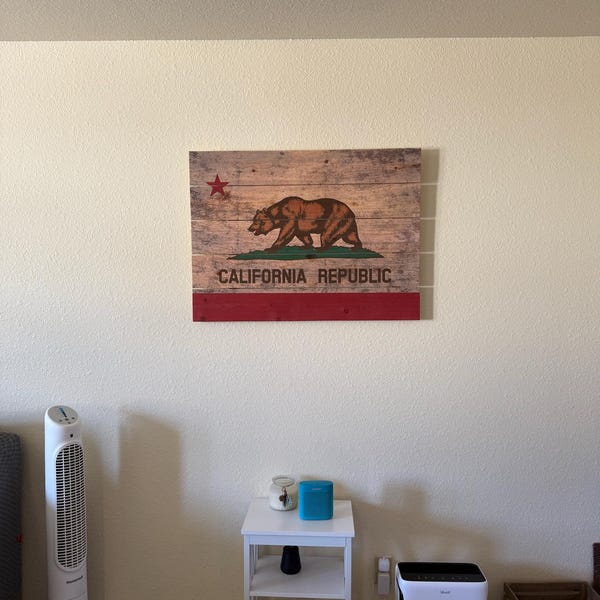 Georgia State Flag on Wood Pallet / Georgia Flag Print / Georgia Wall ...