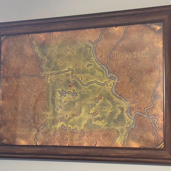 Pennsylvania - World of Warcraft Style Map Print - Etsy