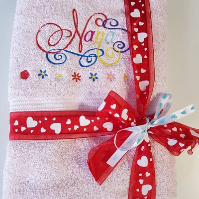 Nana Calligraphy Script Embroidery Design Instant Email Delivery ...