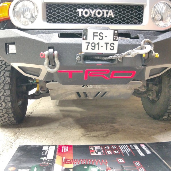 Domed 3D Raised Letters Inserts Compatible With TRD Pro Skid Plate ...
