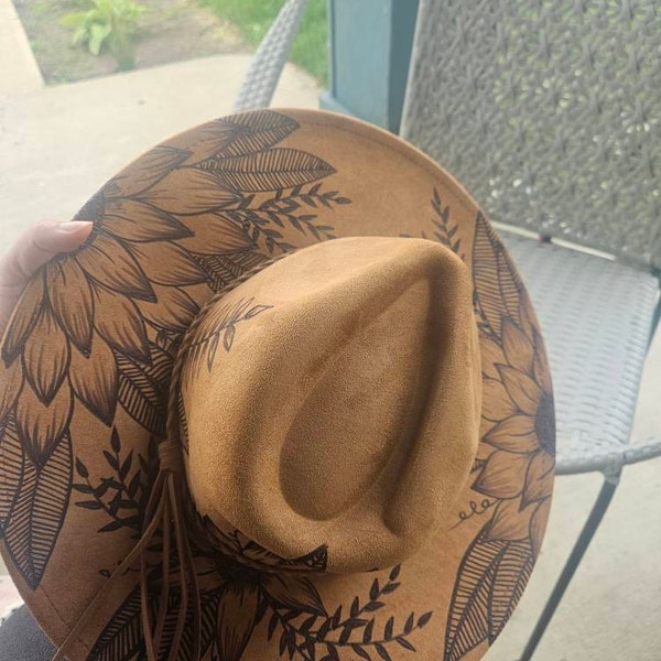 Wildflowers, Custom Cowboy Hat, Boho Hat, Custom Western Hat, Boho ...