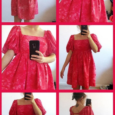 Uni Dress With Puffy Skirt Sewing Pattern With Tutorial Size - Etsy