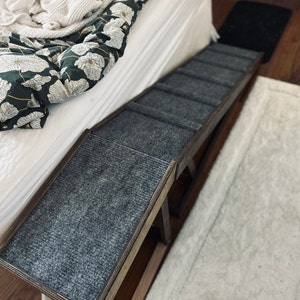 12x56 Adjustable Ramp 2 Side Rails Carpet Traction Bumps Small to ...