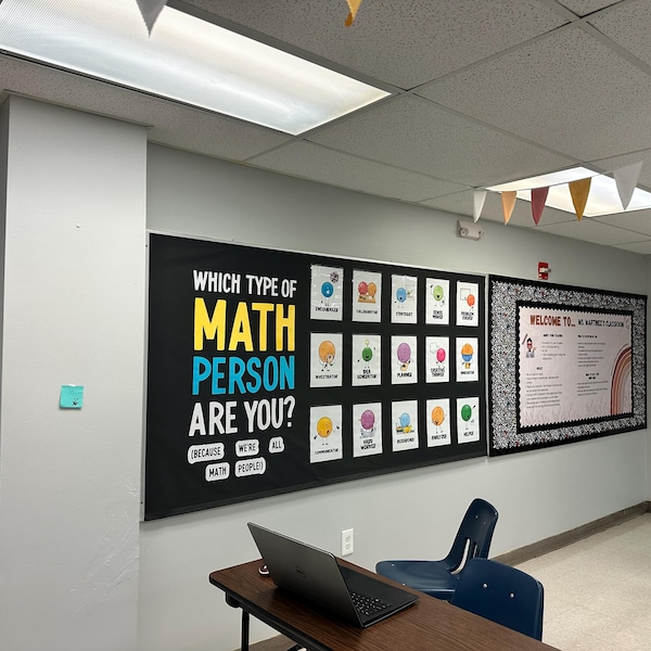 Math Bulletin Board Kit for Elementary & Middle School Classroom ...