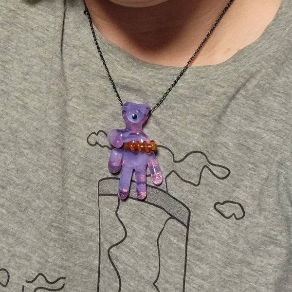 Glass Revolver Pendant - Etsy