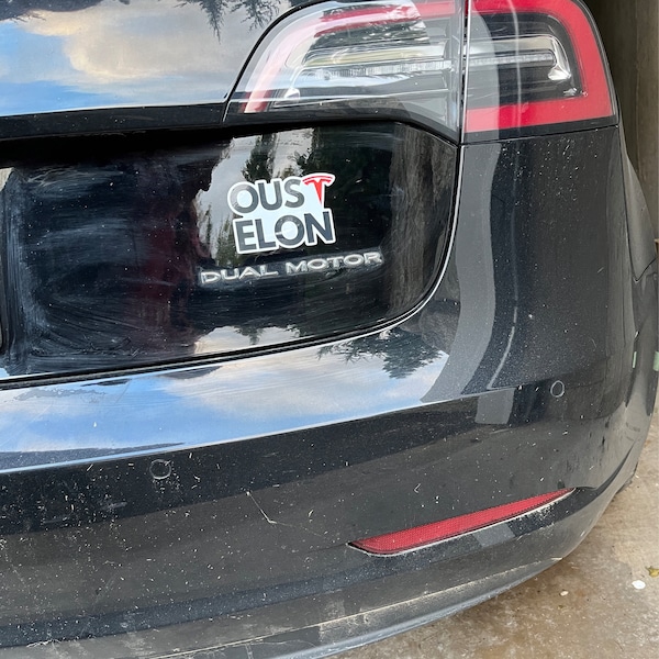 Tesla Owner Bumper Sticker I Bought This Before Elon Went Crazy Tesla