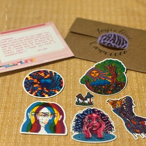 Trippy Face Vinyl Sticker Psychedelic Vinyl Sticker Stickers for ...