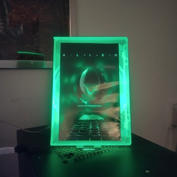 Upcycled DVD Case-lamp-desk Lamp-night Light-salems Lot-horror Decor ...