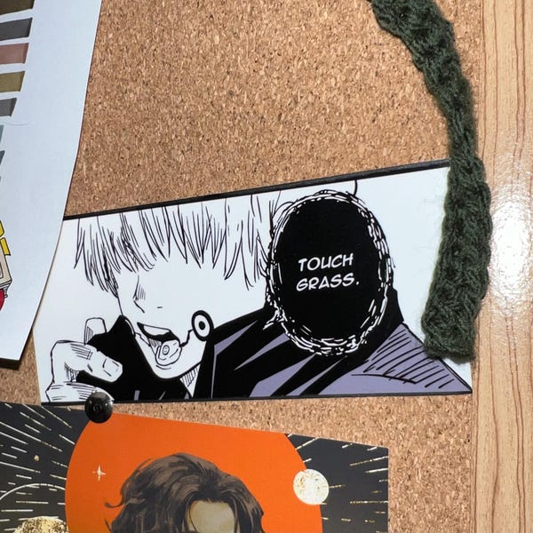 Inumaki Toge touch Grass Meme Sticker Jujutsu Kaisen Anime Vinyl ...