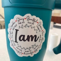 I Am Sticker, Affirmation Stickers, Clear Laptop Sticker, Water Bottle ...