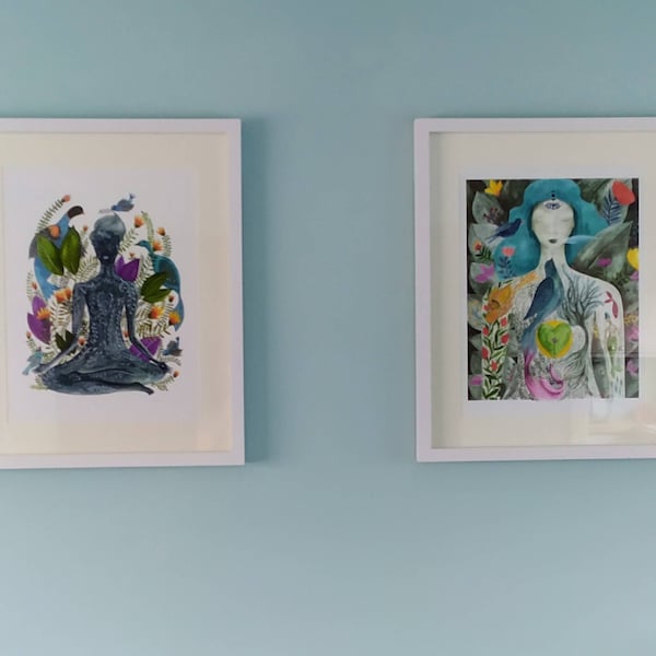Spiritual Wall Art for Women, Chakra Wall Art Print, Feminine Goddess ...