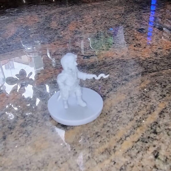 Faun With Standard Miniature | Reindeer Riding Satyr Figure | for D&D ...