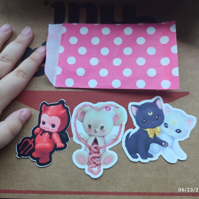 Kewpie Devil Baby Sticker Creepy Cute Goth Kewpie Art on Waterproof ...