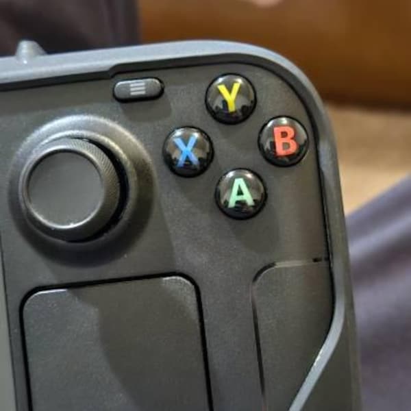 Steam Deck Replacement Buttons Matte Black Snes Style Custom DIY ABXY ...