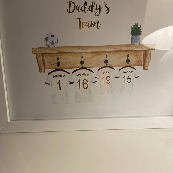 Fathers Day Football Gift - Fathers Day Print - Football Print - Daddy ...