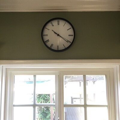 Simple Wall Clock, Black and White Clock, Minimalist Design, Less is ...