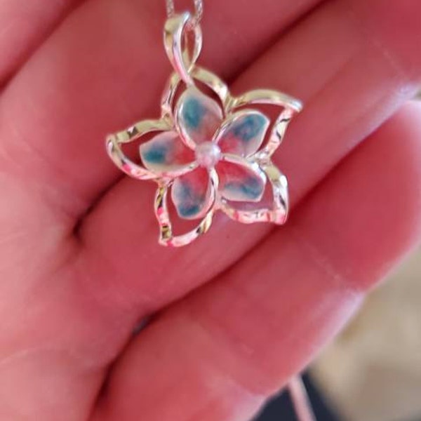 Plumeria Necklace, Hawaiian Jewelry, Flower Pendant, Gifts for Her ...