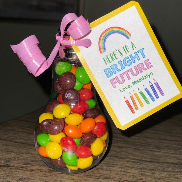 Kindergarten Graduation Tag, Future is Bright Printable Tag, Grad Gift ...