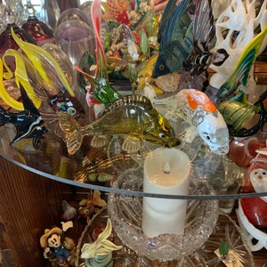 Blue Glass Turtle Figurine Animals Glass Turtles Sculpture Art | Etsy