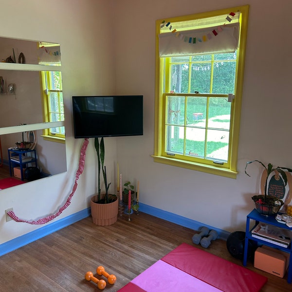 Slip-on Handmade Lamp Cord Cover, 19th Century Blue Floral & Khaki ...