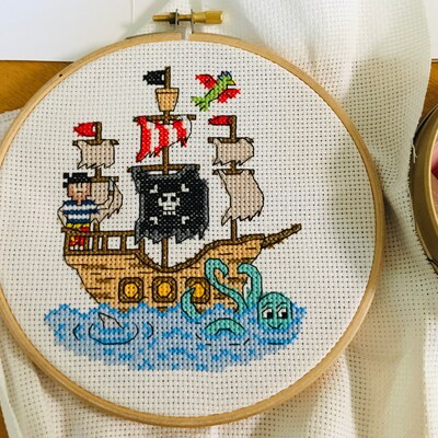 Map of the British Isles Modern Cross Stitch Kit, UK Map, Cross Stitch ...