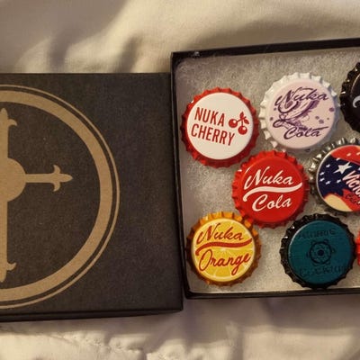 10 Fallout Unofficial Bottle Caps or Fridge Magnets in Weathered/clean ...